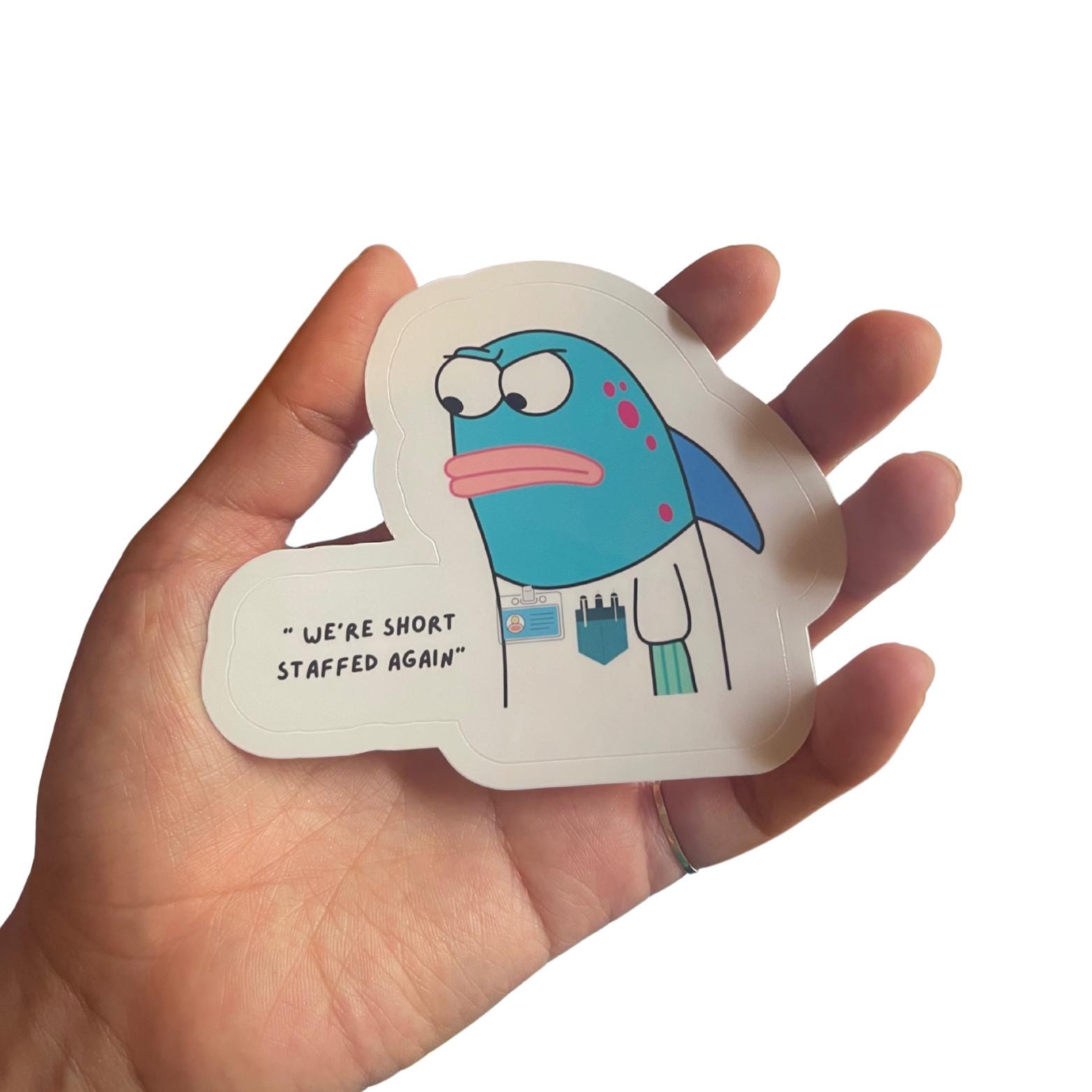 Spongebob Meme Stickers, Healthcare Stickers, Nursing, Laminated ...