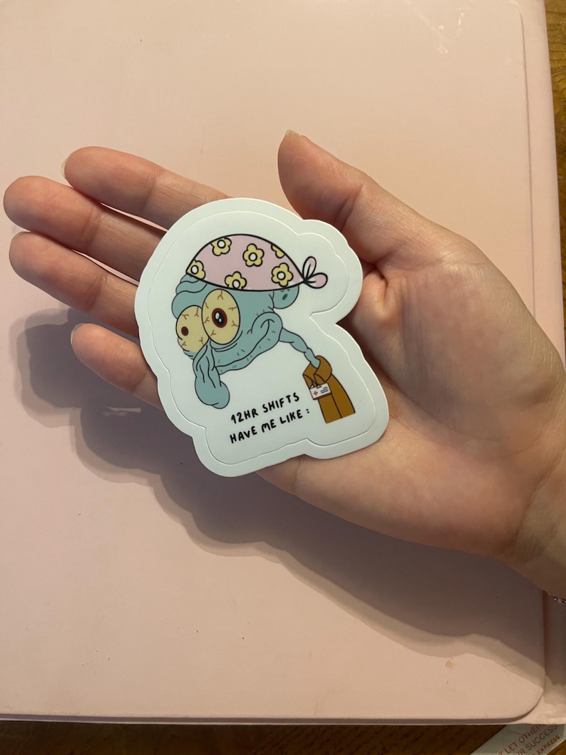 Spongebob Meme Stickers, Healthcare Stickers, Nursing, Laminated ...