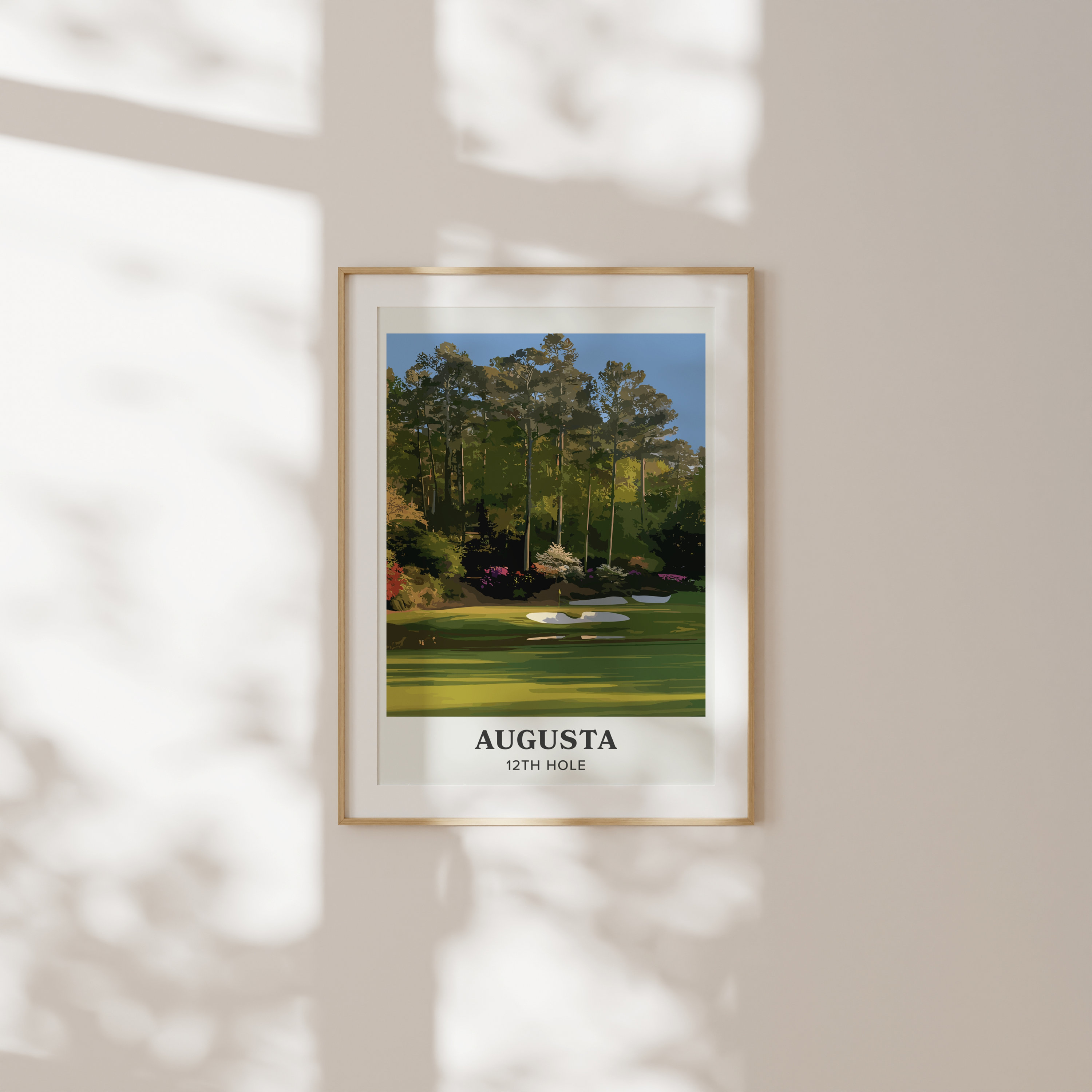 Augusta National Modern Golf Print | Masters Golf Print | Golf Poster ...