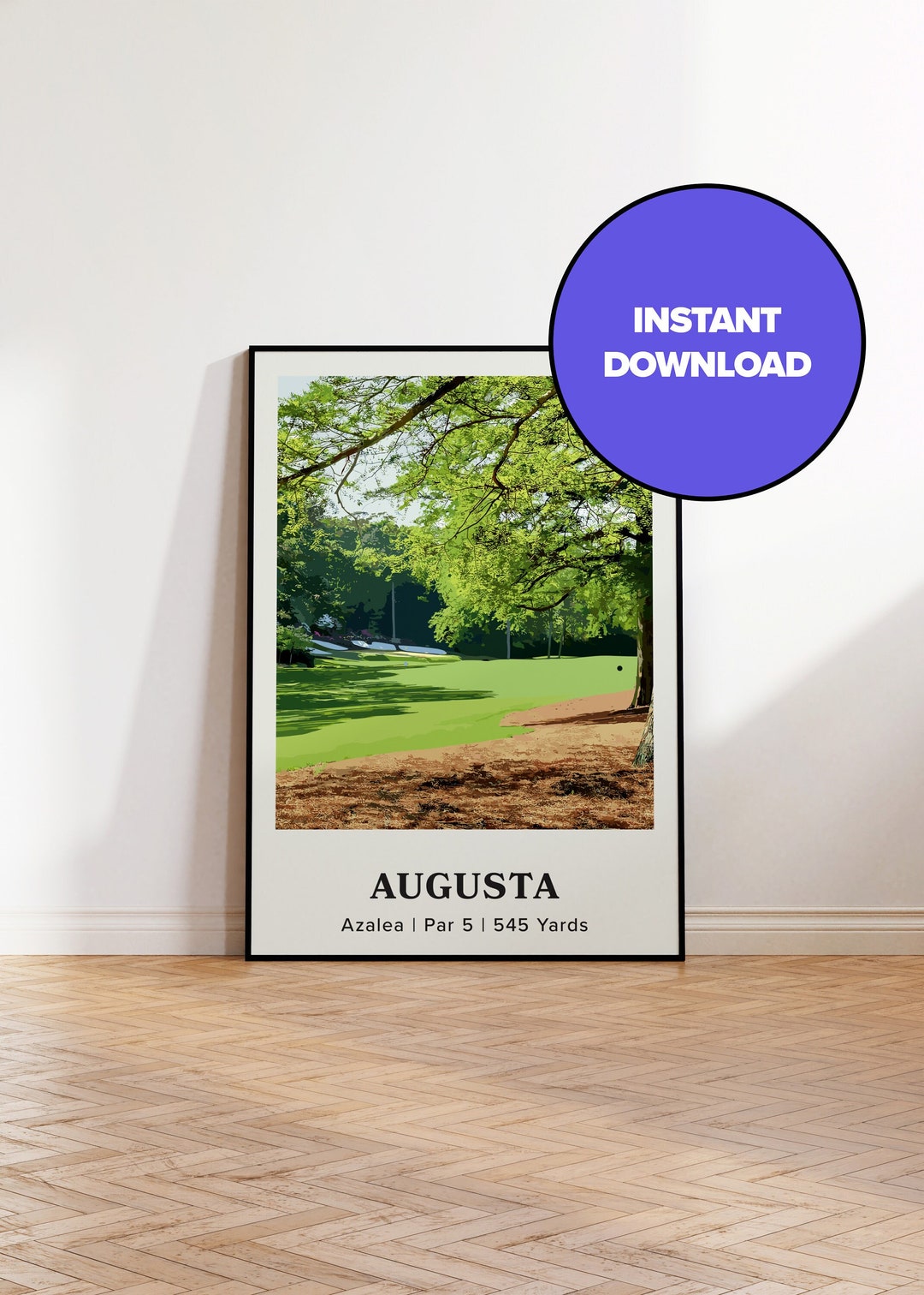 Augusta National Modern Golf Print | Masters Golf Print | Golf Poster ...