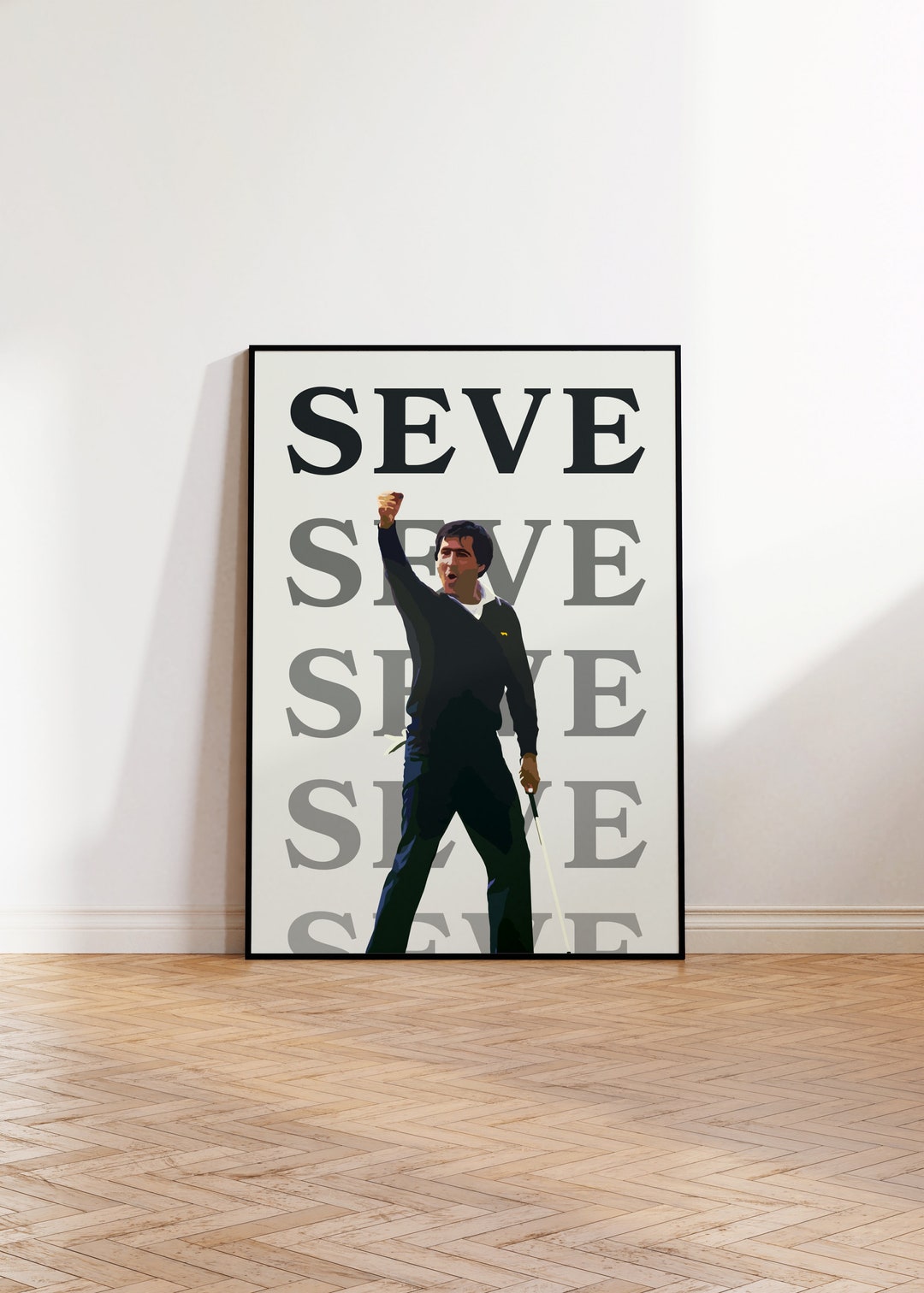 Seve Ballesteros Golf Print | 1984 Open | Golf Poster | Golf Wall Art ...