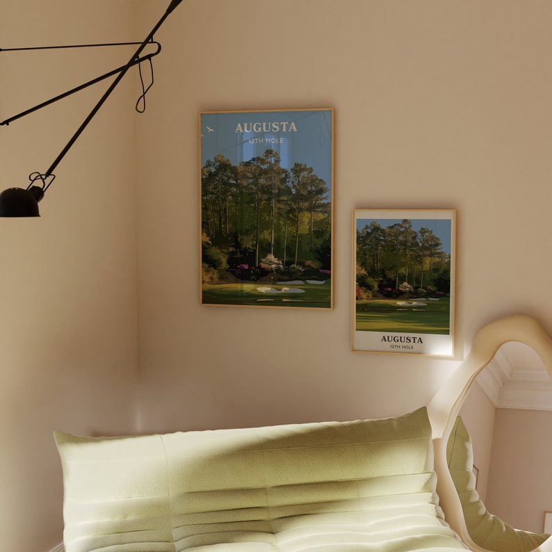 Augusta National Golf Print the Masters Modern Golf Poster Golf Wall ...
