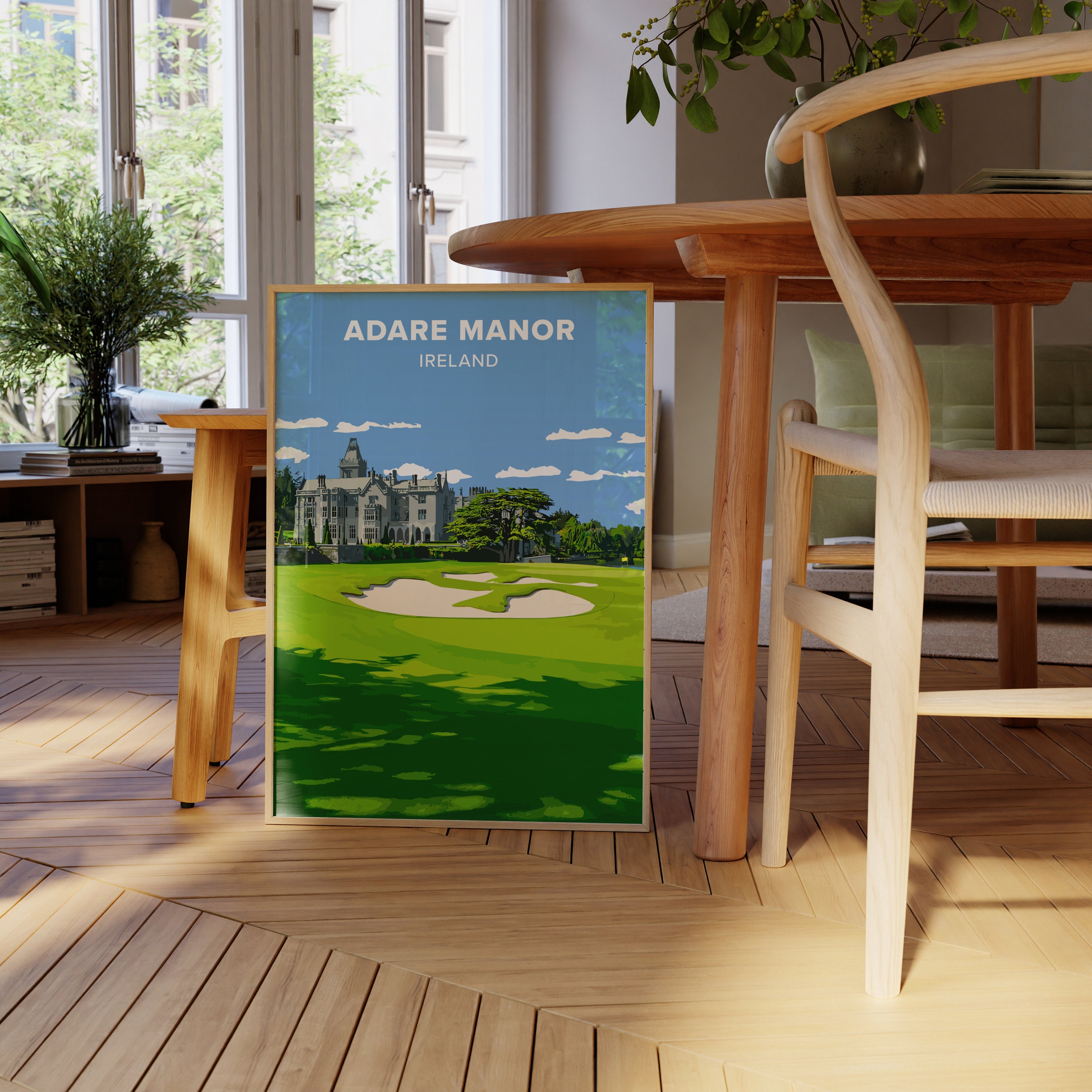 Adare Manor Golf Print | Golf Poster | Golf Wall Art | Travel Art ...