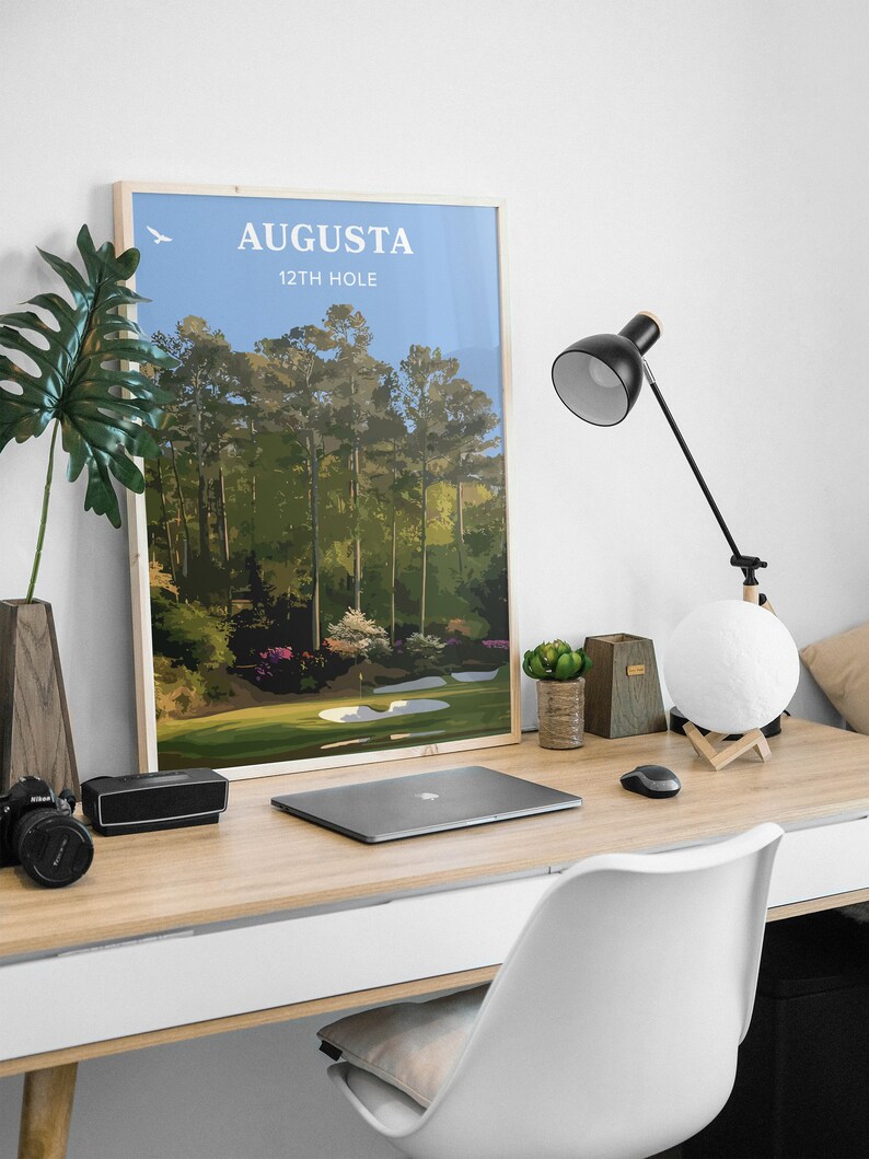 Augusta National Golf Print the Masters Modern Golf Poster Golf Wall ...