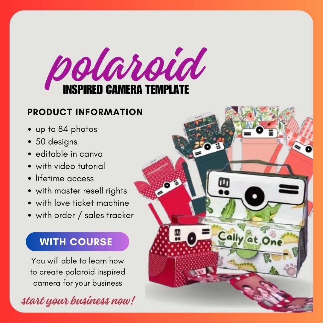 Polaroid Inspired Camera Template, Lifetime Access Course via Google ...