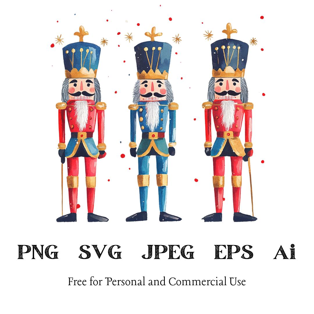 Nutcracker Soldiers PNG, Whimsical Soldiers SVG, Christmas Kids Tshirt ...