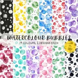 Watercolour Bubbles Clipart Collection - High Quality, Colourful ...