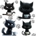 Grumpy Cat Clipart With Coffee Digital Cat Art for Mugs, T-shirts, and ...