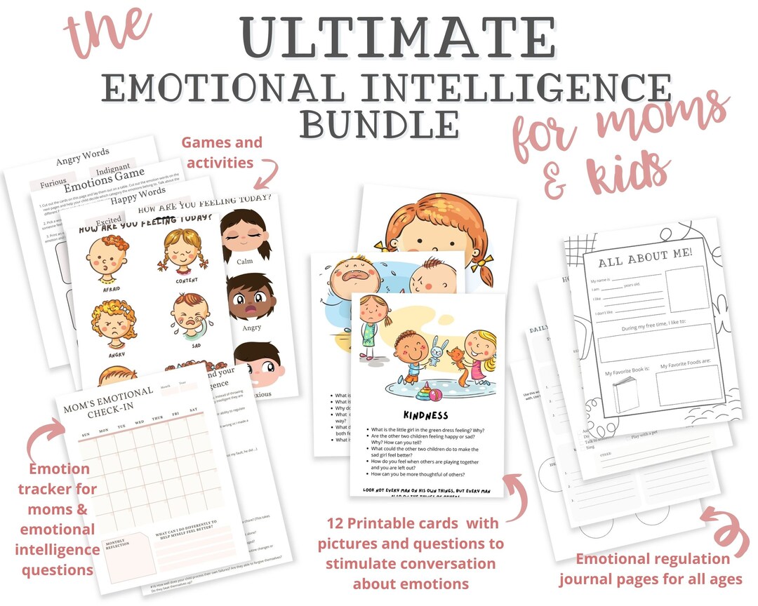 Letter Emotional Intelligence Bundle for Moms & Kids Printable - Etsy