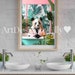 Poster Panda in the Spa Funny Bathroom Poster Guest Toilet Toilet ...