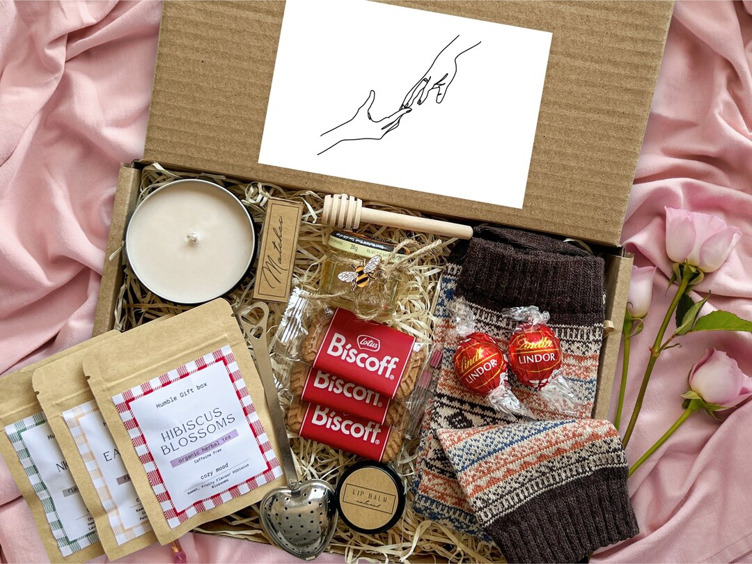 Mental Health Hug Gift Box, Calming Tea Set, Wellness Gift Self Care ...
