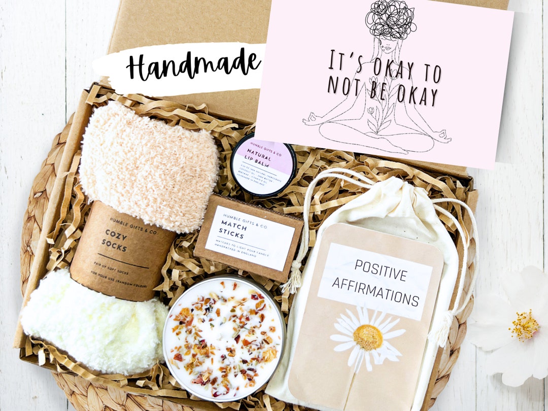 Positivity Mental Health Self Care Package for Her Stress Relief Gift ...