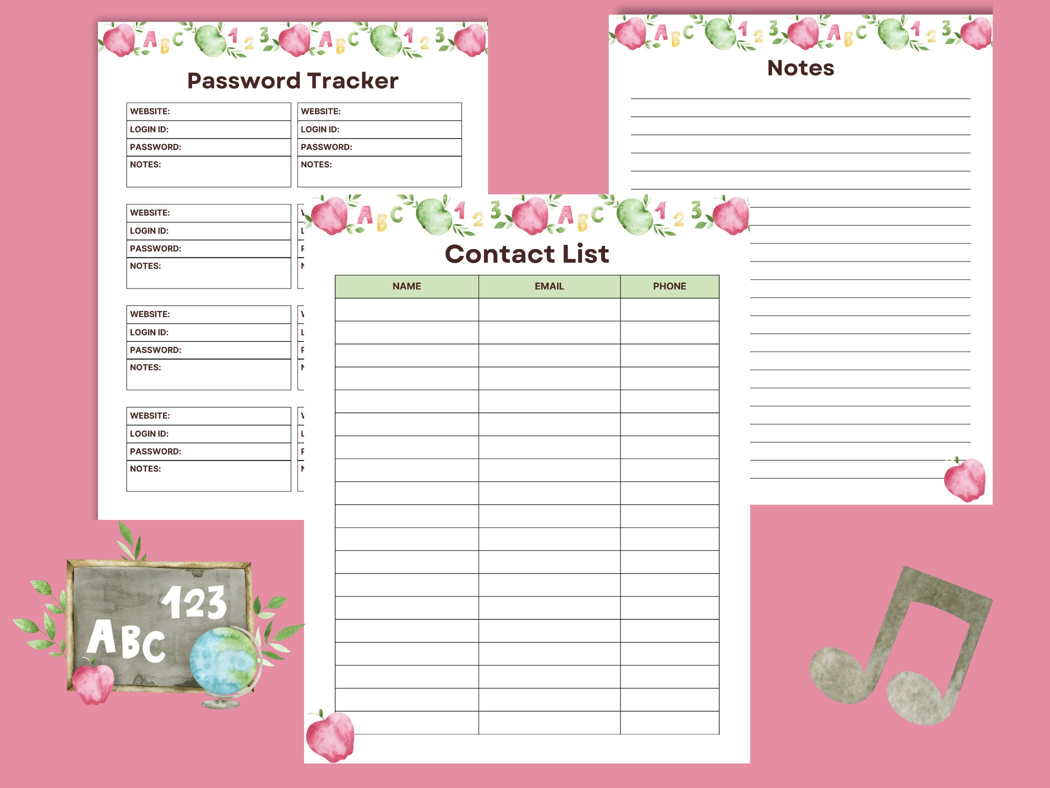 2024 Printable Pastel Calendar Classroom Teacher Planner - Etsy