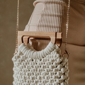Handmade Bad. Macrame Shoulder Bad. White Mini Bag. Gift for Her - Etsy