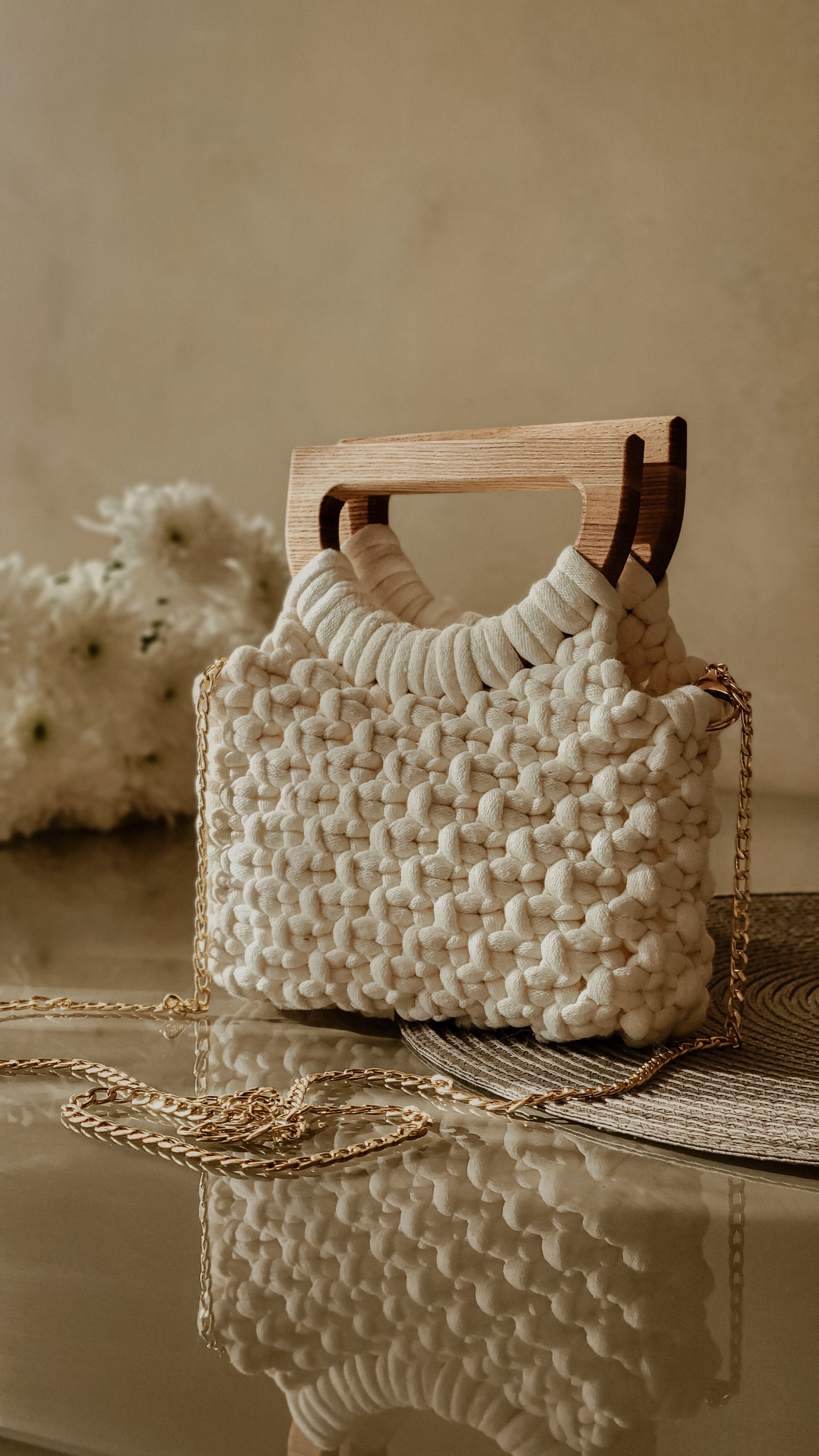 Handmade Bad. Macrame Shoulder Bad. White Mini Bag. Gift for Her - Etsy