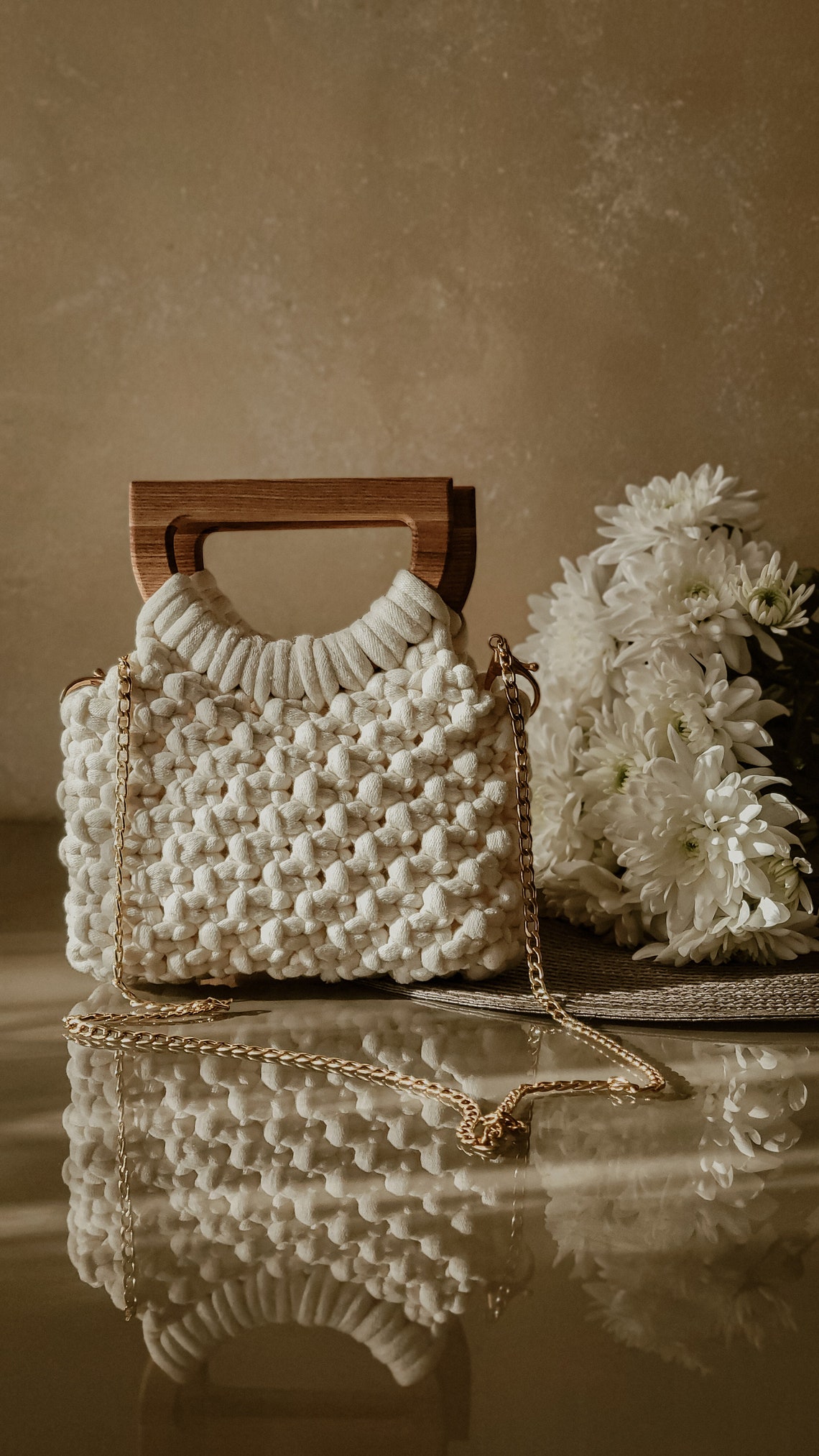 Handmade Bad. Macrame Shoulder Bad. White Mini Bag. Gift for Her - Etsy