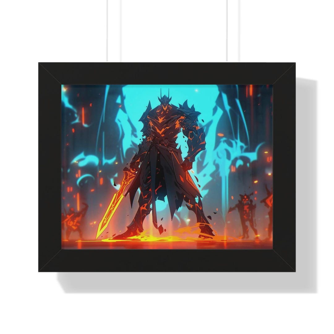 Solo Leveling Framed Horizontal Poster - Etsy