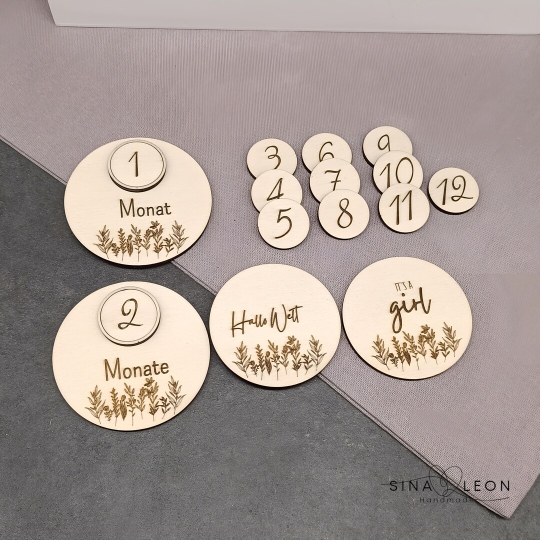 Milestone, Milestones, Milestone Cards, Milestones Wood, Engraving ...