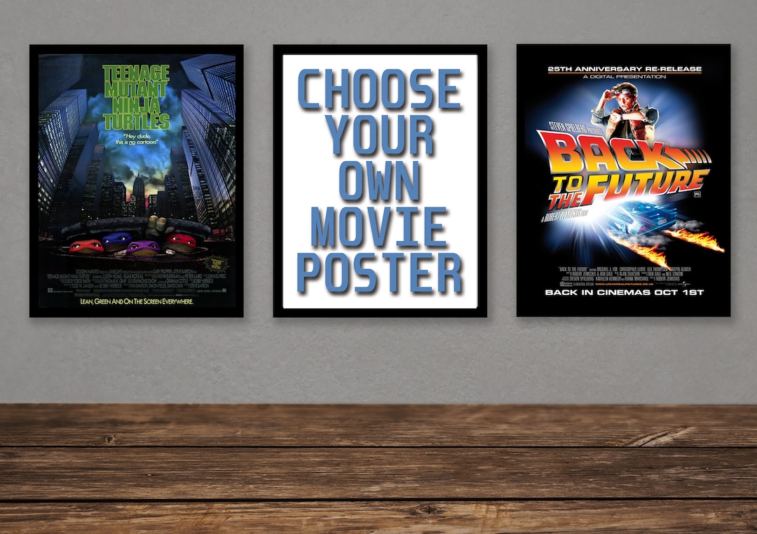 Choose Your Own Movie Poster Available as a Framed/stretched Canvas or ...