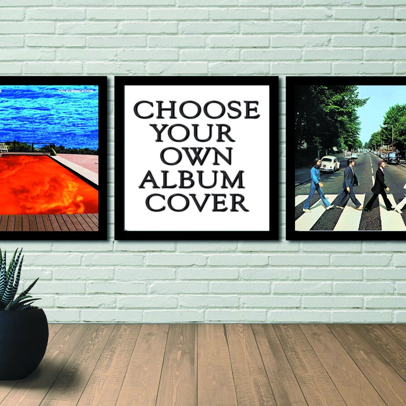 Choose Your Own Album Cover on Framed Canvas or Poster/print. Music ...