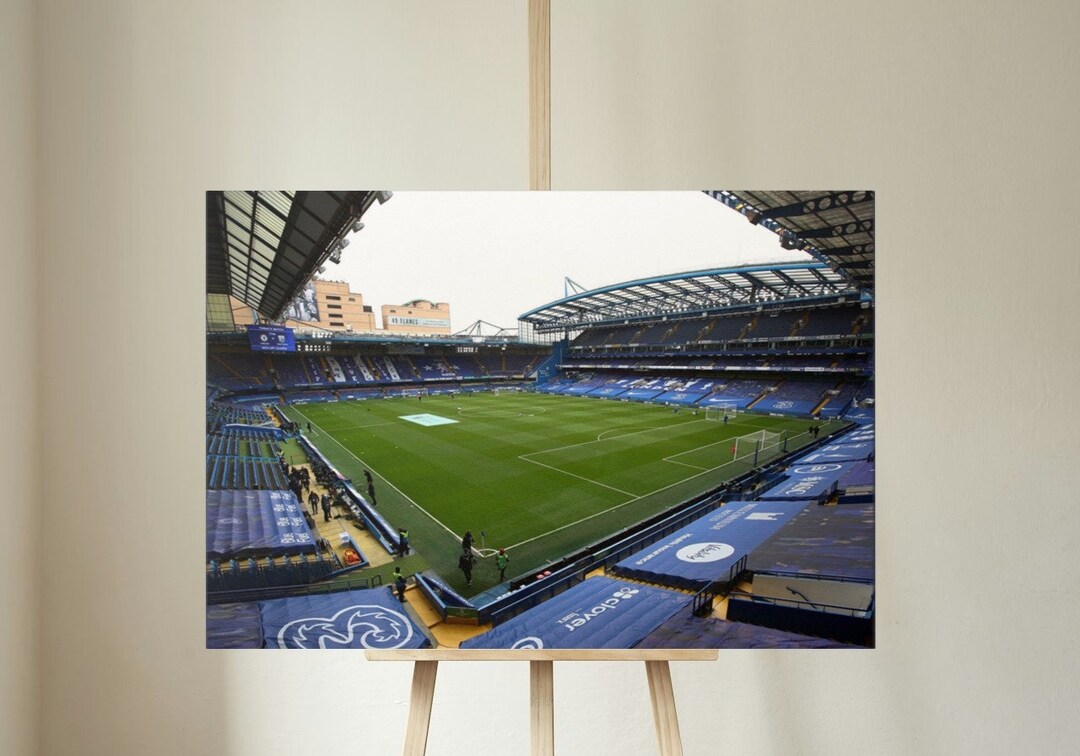 Chelsea FC Stadium, Stamford Bridge, Inside View. Available as Framed ...
