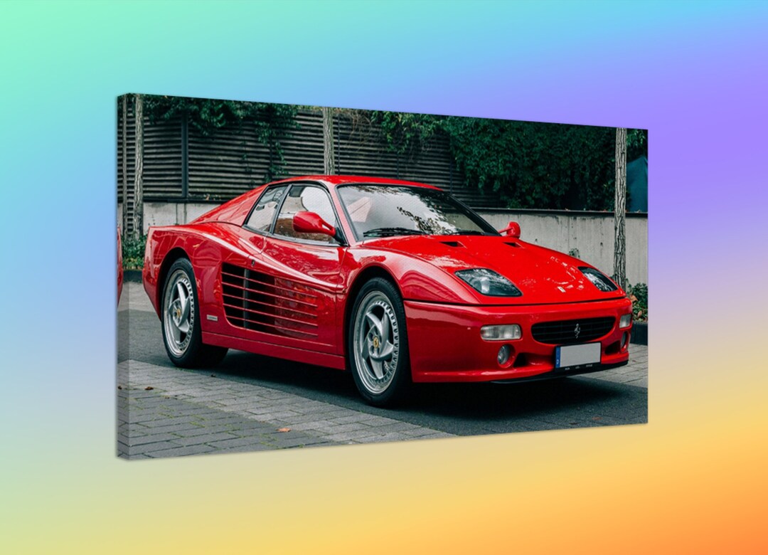 1994 Ferrari 512M Testarossa, Wall Art, Classic Car. Available as a ...