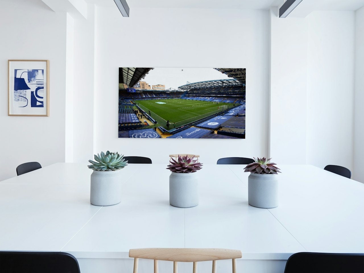 Chelsea FC Stadium, Stamford Bridge, Inside View. Available as Framed ...