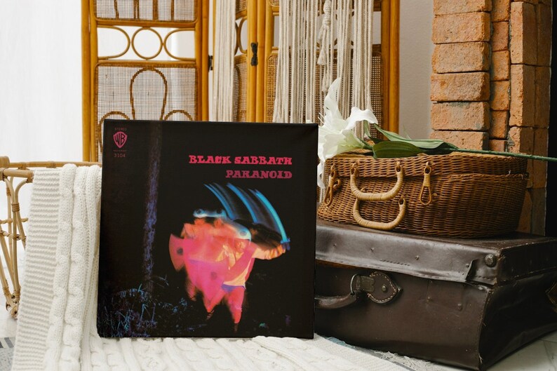 Black Sabbath, Paranoid Album Cover on Stretched/framed Canvas: Various ...