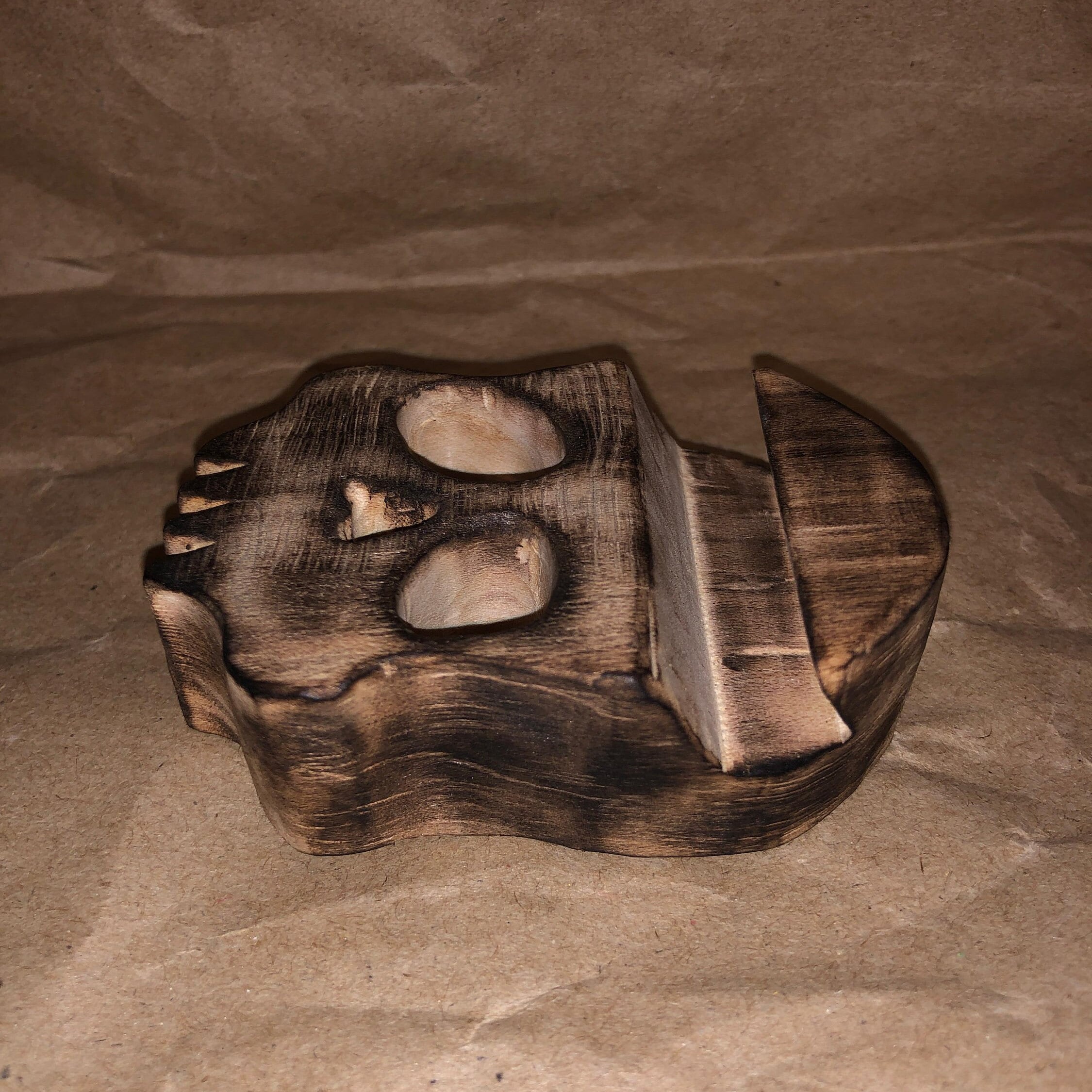 Hand-carved Wooden Phone Stand Cell Phone Holder Wooden - Etsy