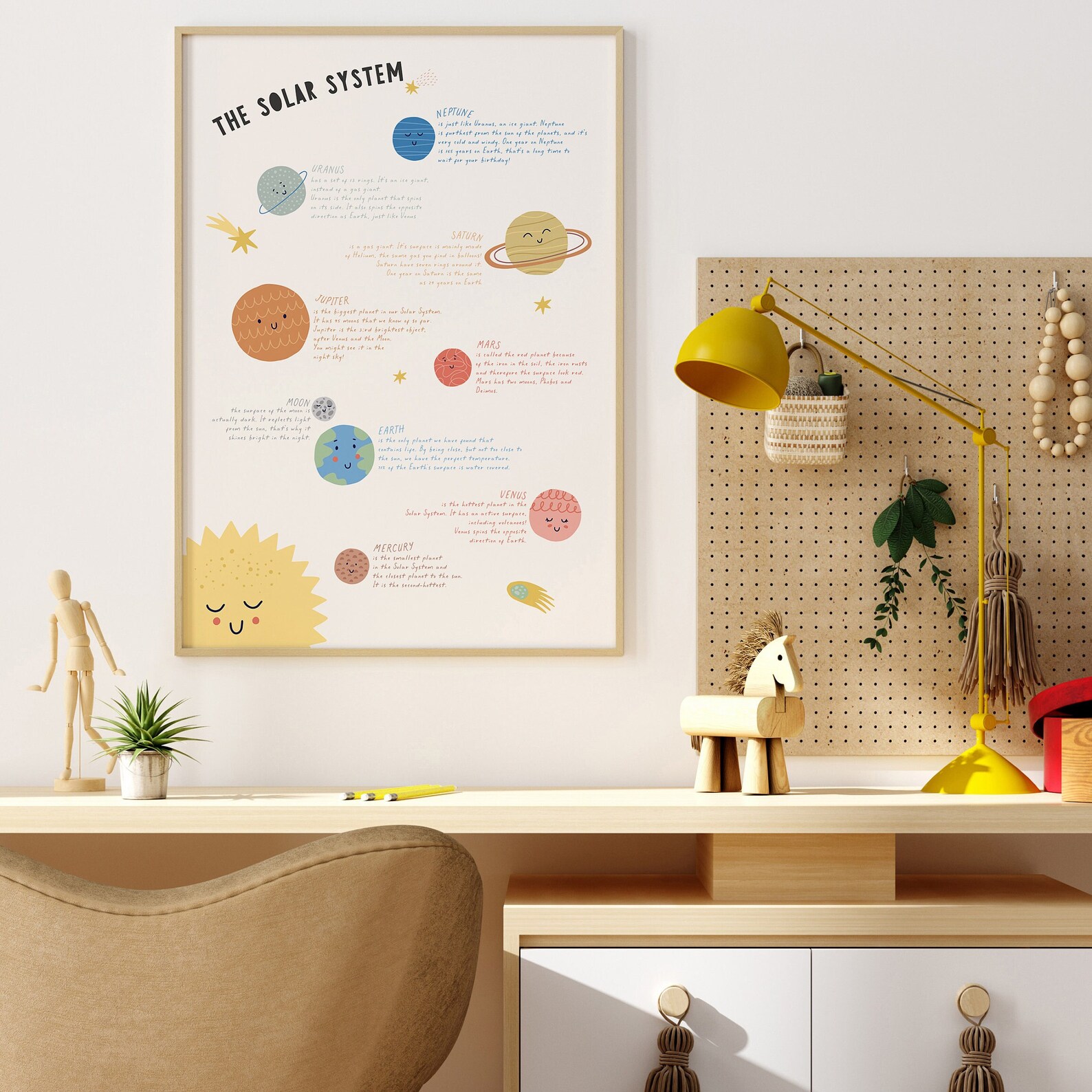 Solar System Print, Space Poster, Printable Educational Wall Art, Outer ...
