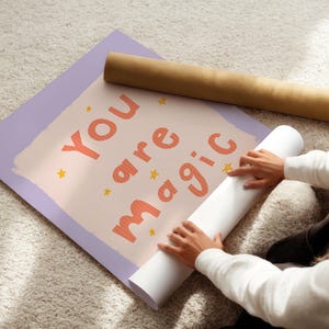 You Are Magic Print, Kids Room Decor, Quote Poster (digital Download ...