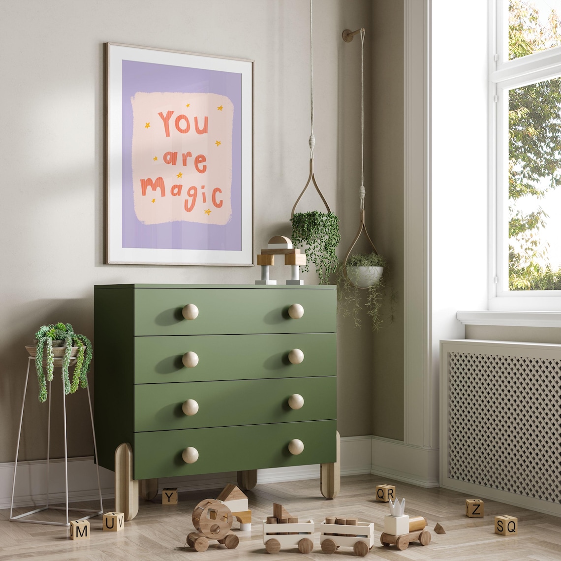 You Are Magic Print, Kids Room Decor, Quote Poster (digital Download ...