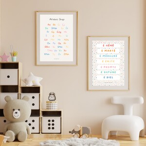 Albanian Alphabet and Days of the Week for Kids' Room (digital Prints ...