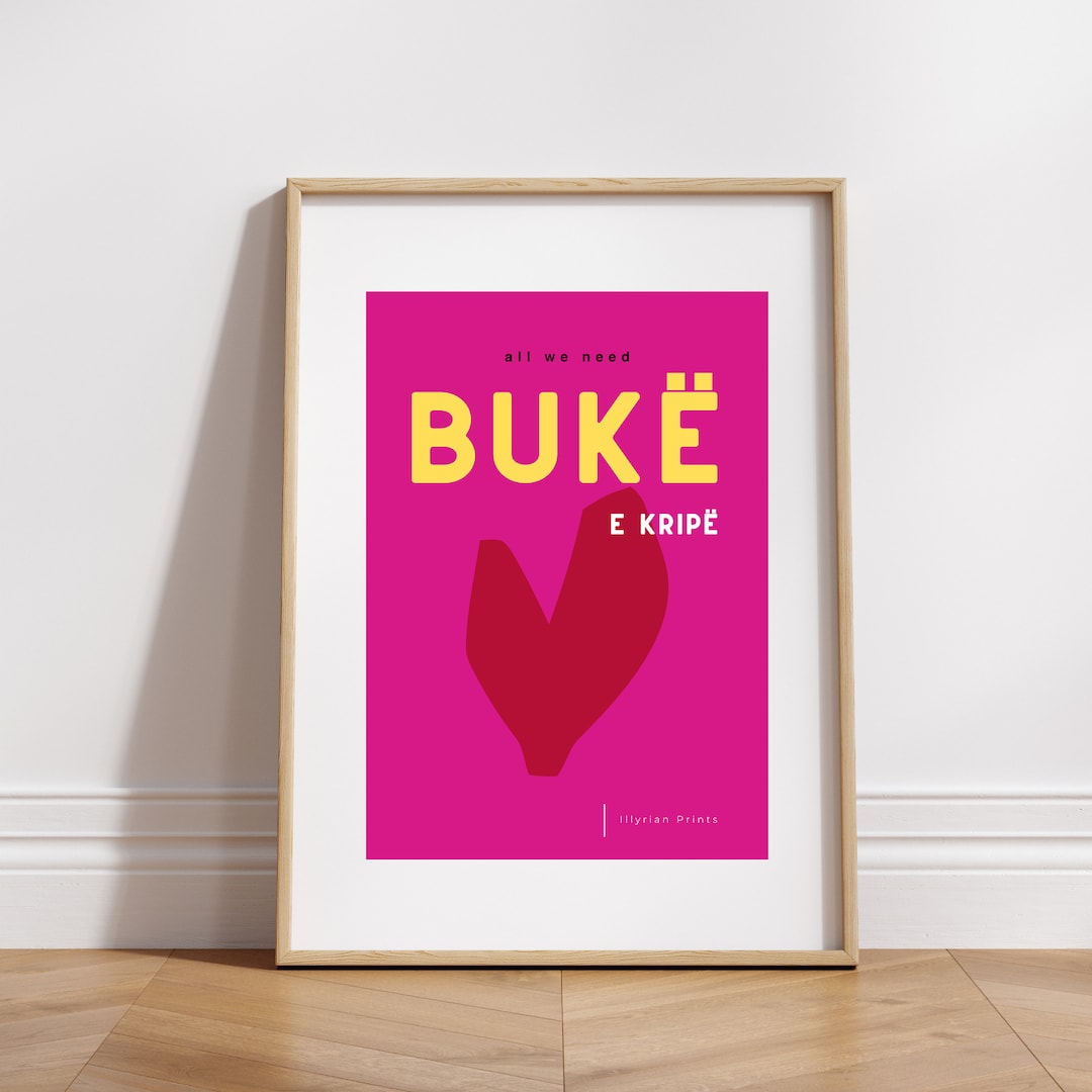 Bukë E Kripë E Zemër - Albanian Cultural Digital Print - Etsy