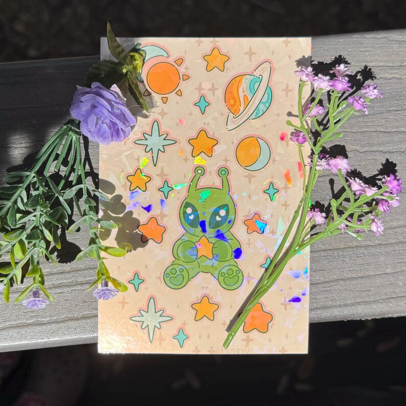 Ikea Alien Sticker Sheet - Aftonsparv - Etsy