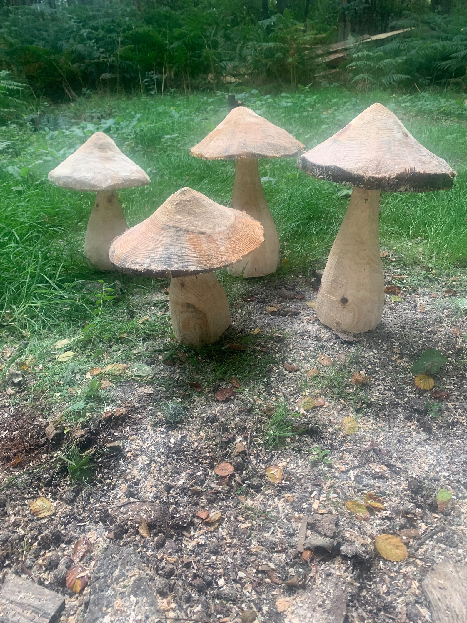 Chainsaw Carved Mushrooms - Etsy
