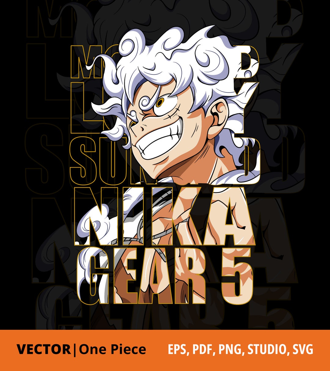 One Piece Anime Vector Design eps, Pdf, Png, Studio, Svg - Etsy