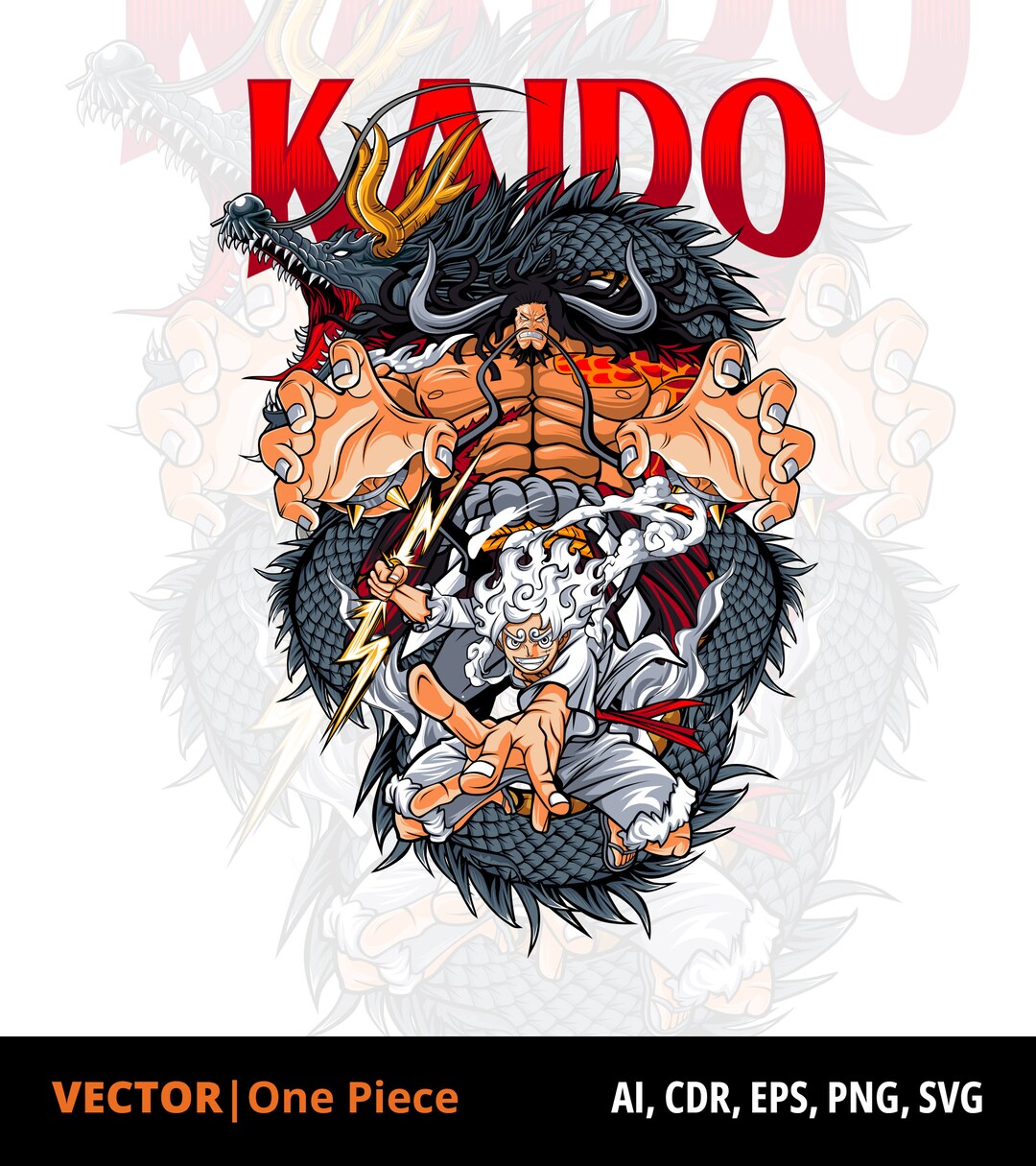 One Piece Anime Vector Design ai, Cdr, Eps, Png, Svg - Etsy
