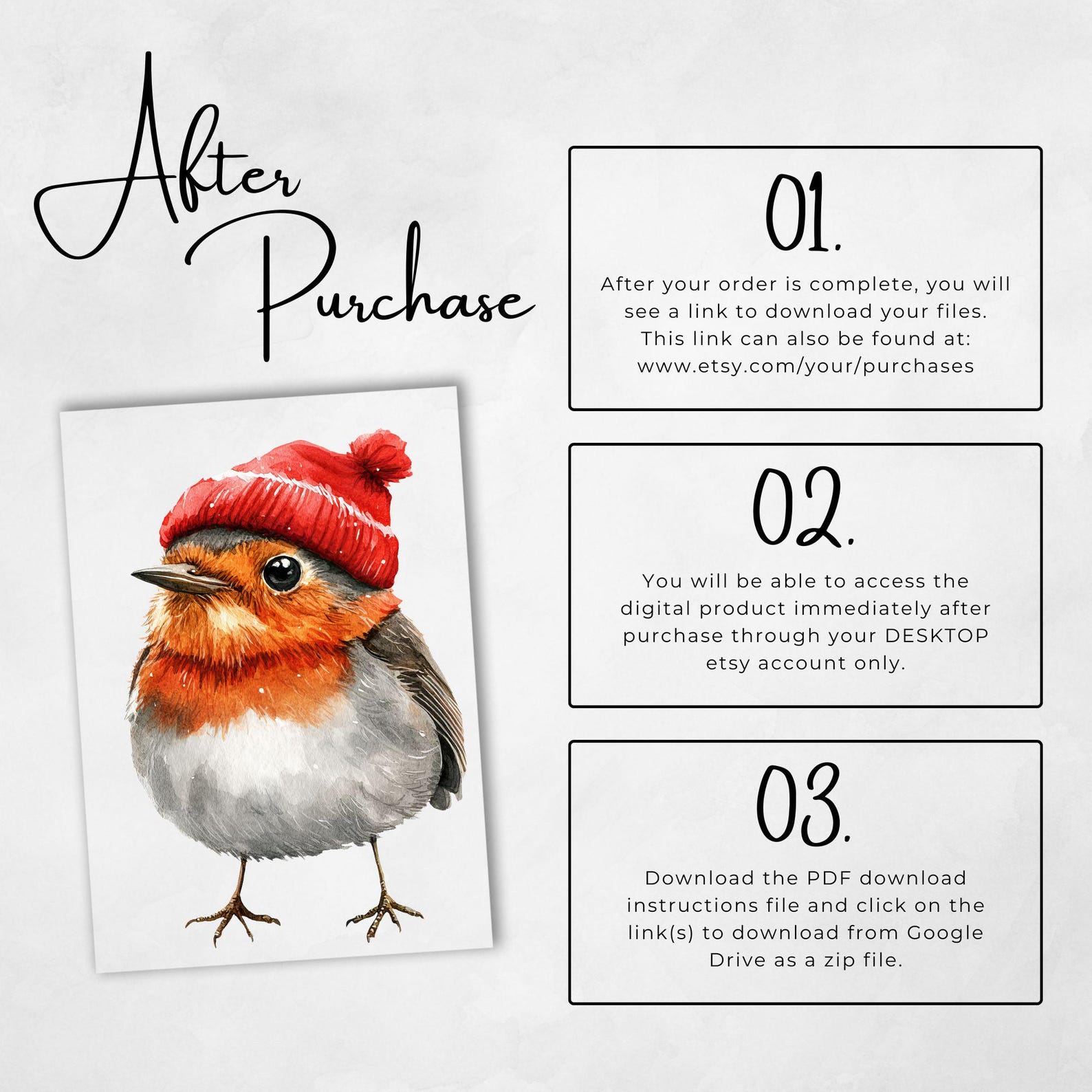 Christmas Robins Clipart, Festive Robin Bird Illustrations, Holiday ...