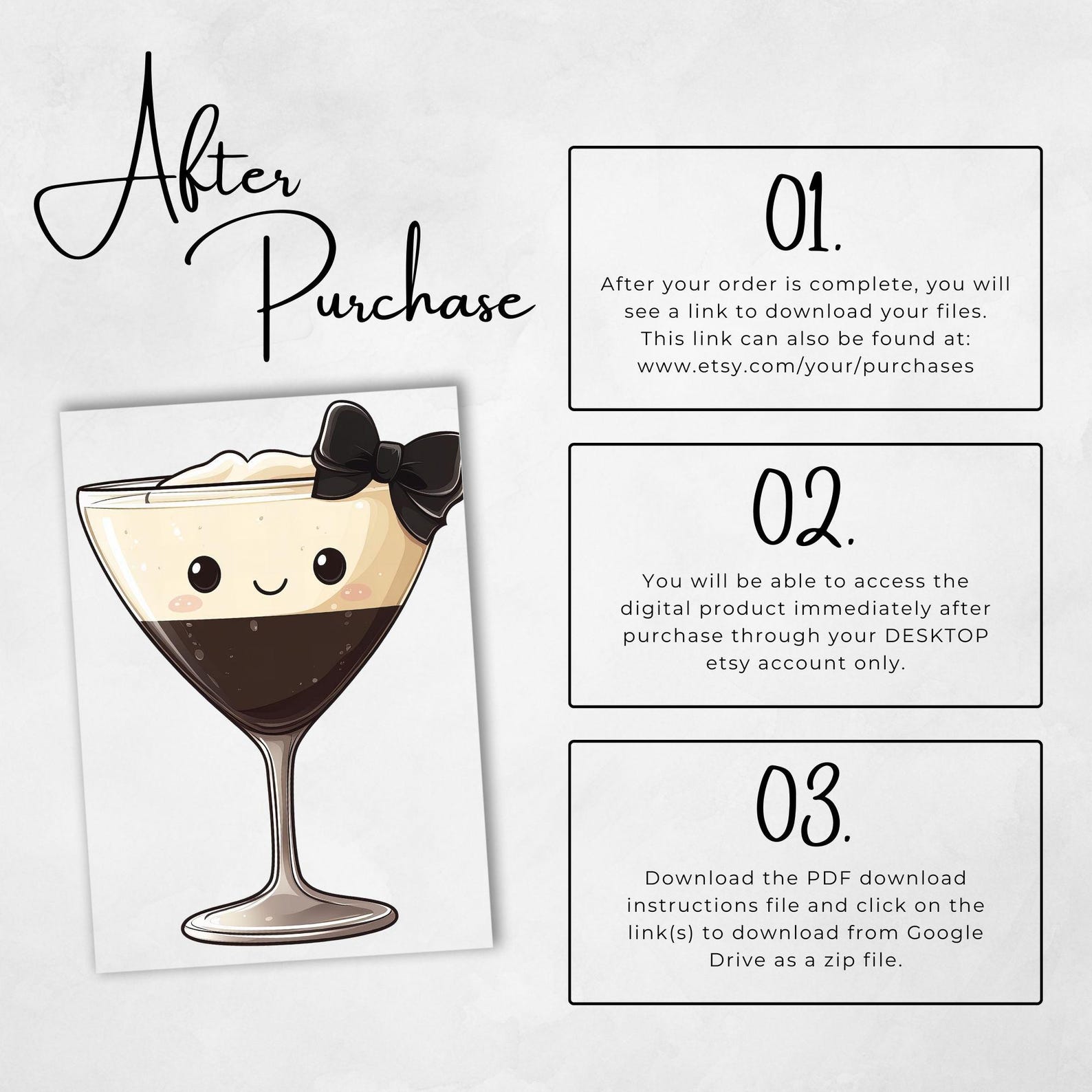 Kawaii Espresso Martini Clipart, Cute Cocktail Illustration, Kawaii ...