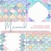 Mermaid Frames & Backgrounds Paper, Ocean-themed Invitation Designs ...