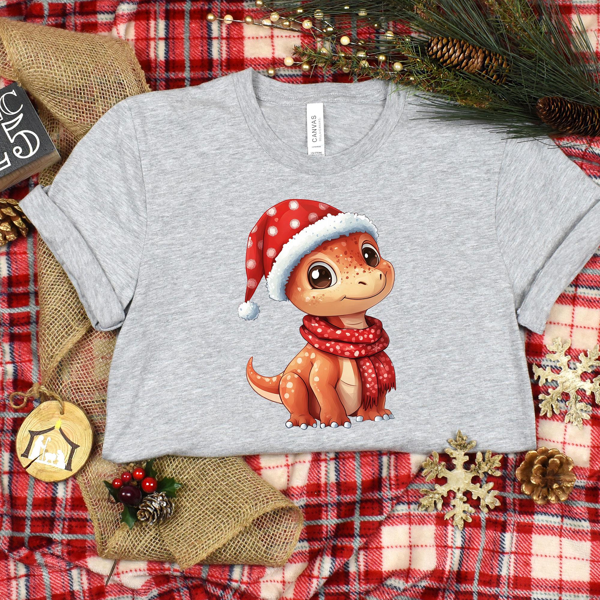 Christmas Dinosaurs Clipart, Festive Dino Illustrations, Holiday ...