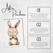 Cute Easter Bunny Clipart, Brown Bunny Illustration, Spring Rabbit Art ...