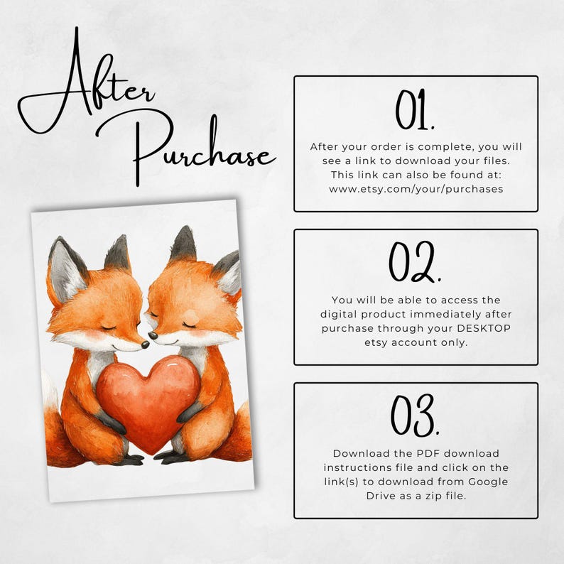 Foxes in Love Clipart, Cute Watercolor Foxes With Heart Graphic, Love ...