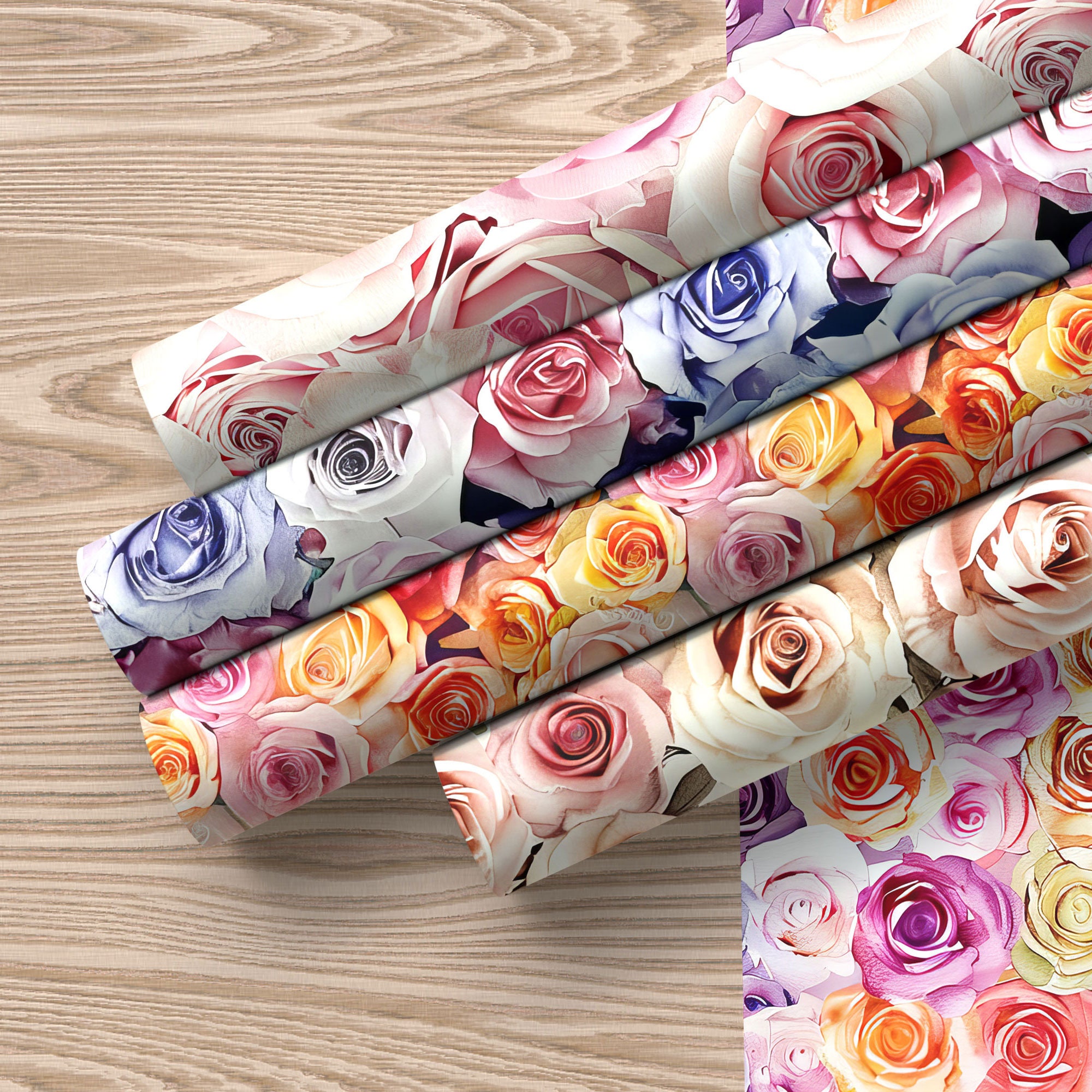 Rose Wall Digital Paper, Rose Texture Back Drop, Bright Flowers ...