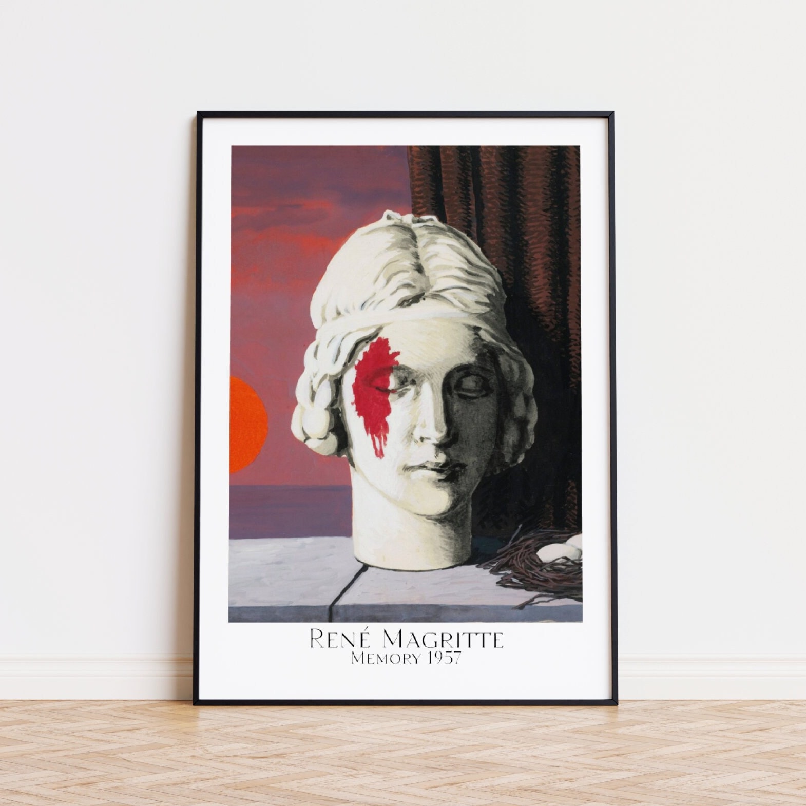 Rene Magritte Memory c.1957 Museum Poster Illustration Poster Print ...