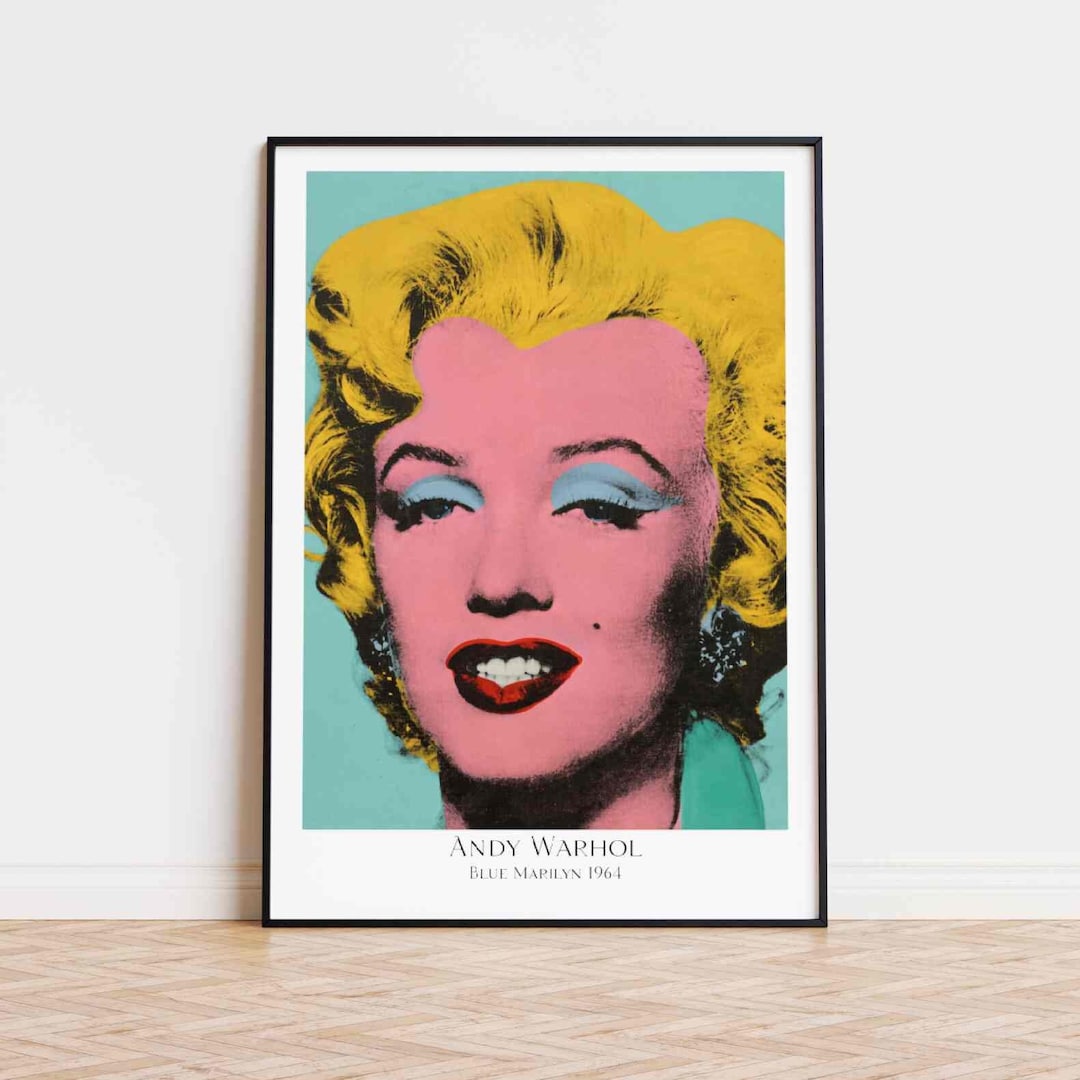 Andy Warhol Marilyn Monroe Shot Sage Blue Marilyn 1964 Museum Painting ...