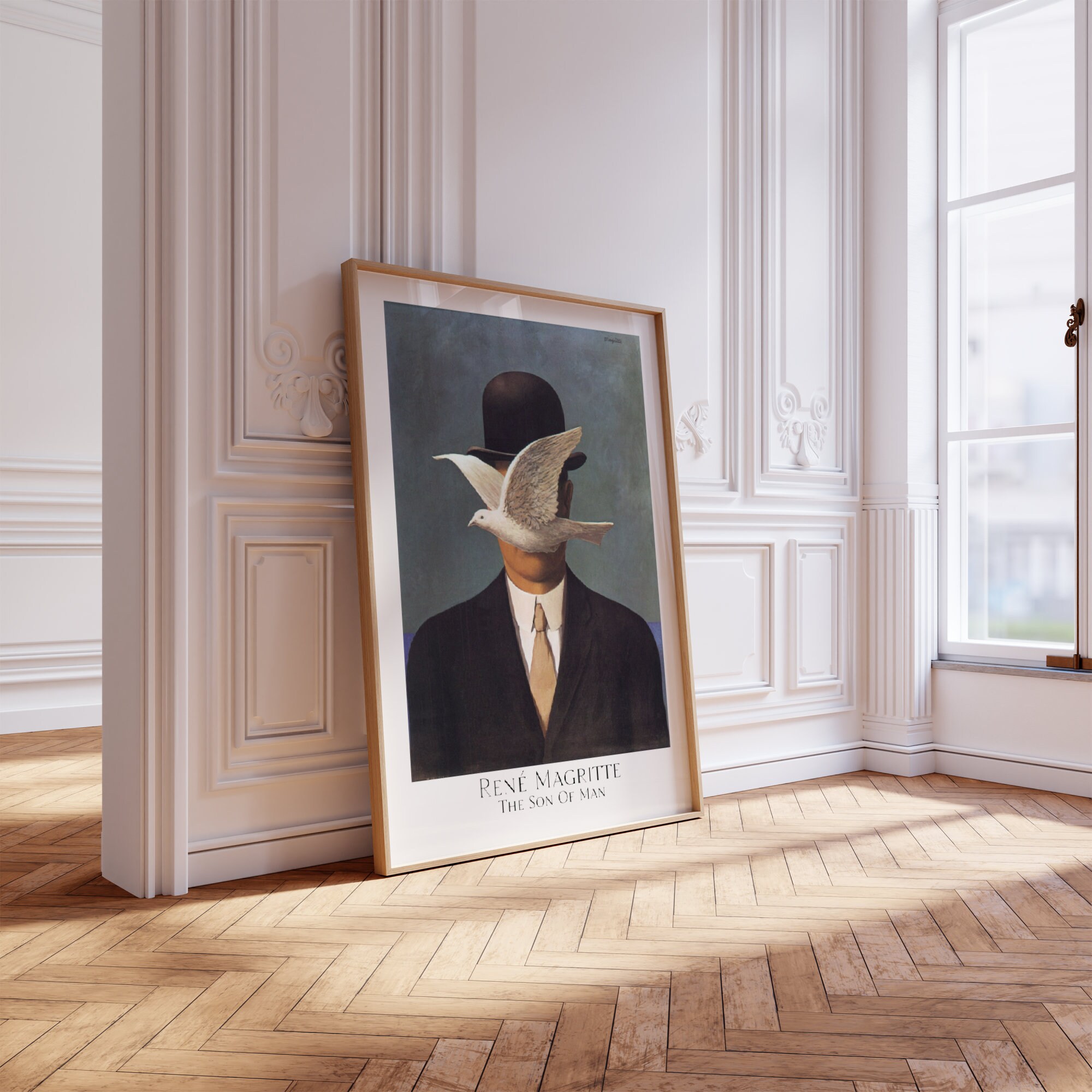 Rene Magritte the Son of Man Museum Poster Illustration Poster Print ...