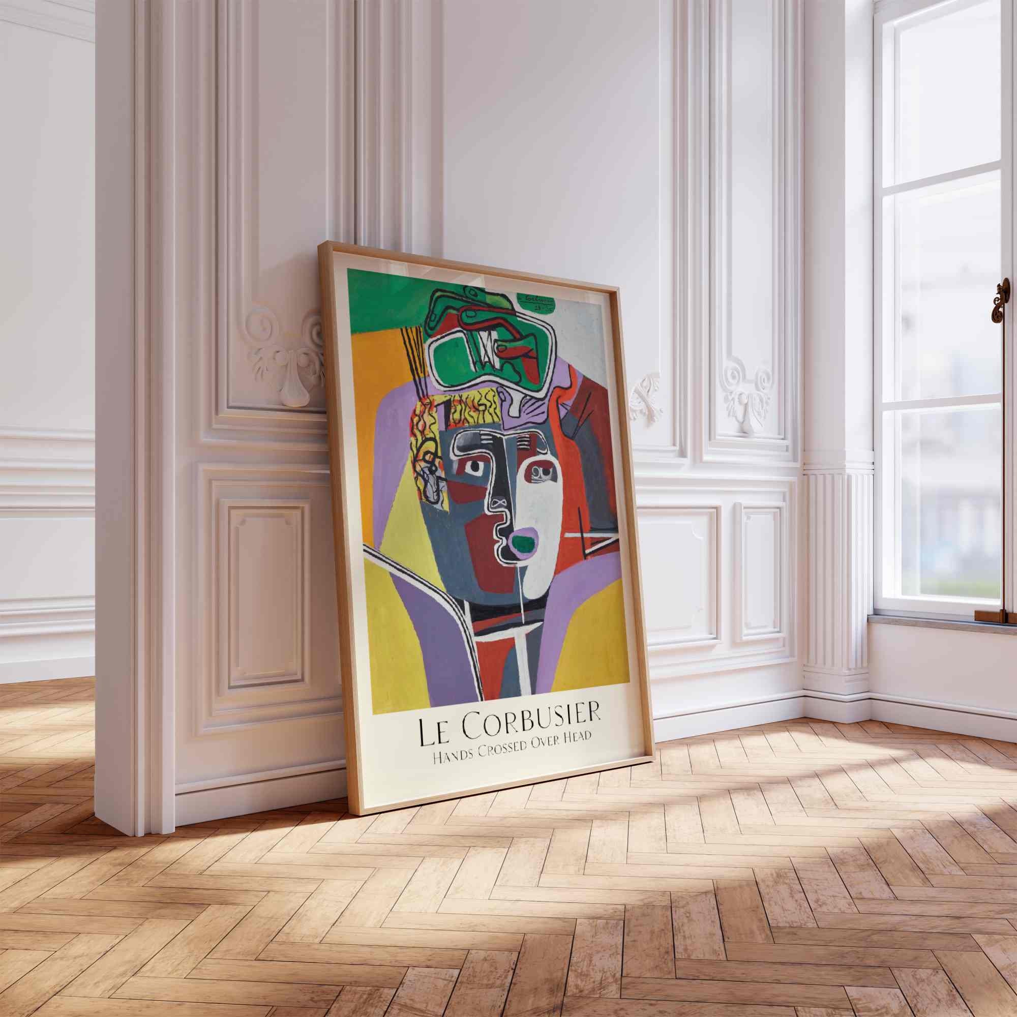 LE CORBUSIER Hands Crossed Over Head Painting Poster Print Aesthetics ...