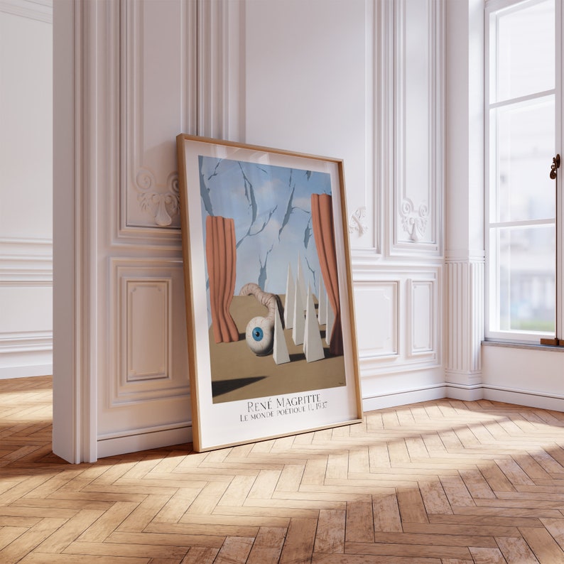 Rene Magritte Poetic World II le Monde Poetique II 1937 Museum Poster ...